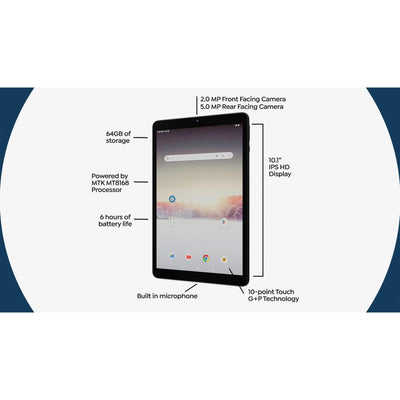 Gateway 10.1" Ultra Slim 64 GB Android 13 Tablet Bundle – gatewayusa-online