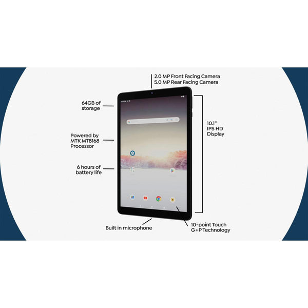 Gateway 10.1" Ultra Slim 64 GB Android 13 Tablet Bundle – gatewayusa-online